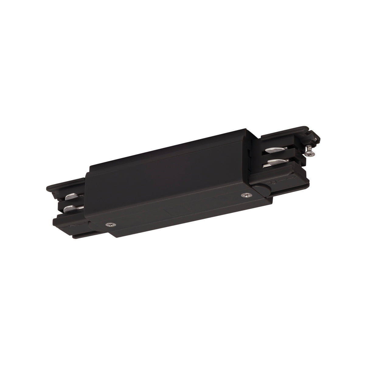 S-TRACK connector, with feed-in option, PHASE, black — Intalite UK
