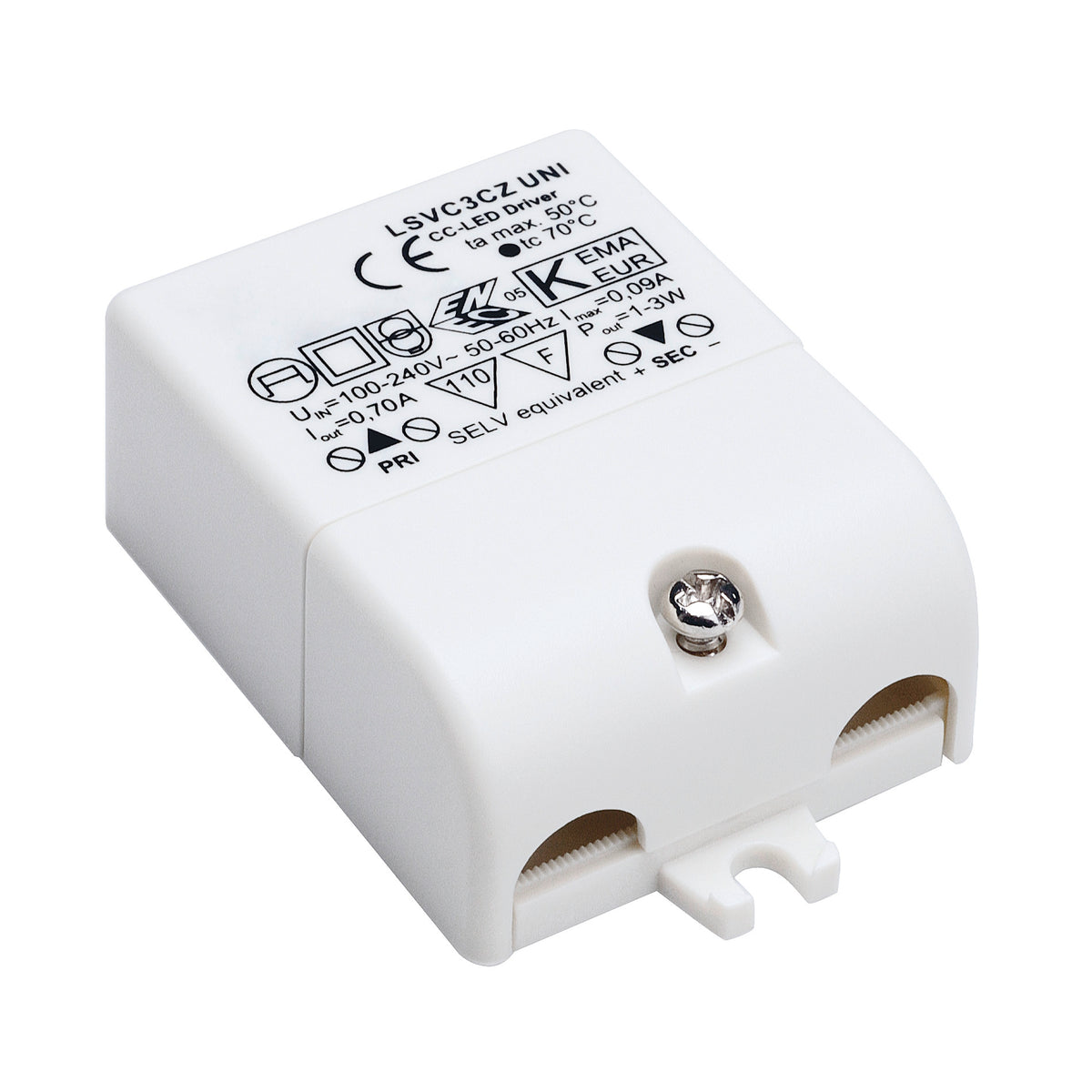LED DRIVER, 3 W, 700 mA, incl. strain relief — Intalite UK