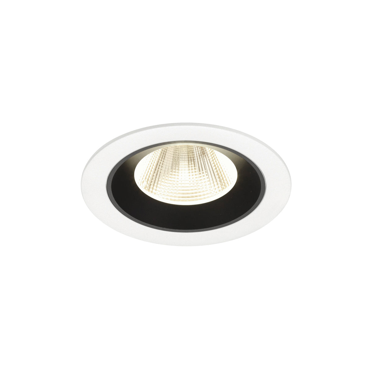 NUMINOS M, white/black recessed ceiling light 4000 K 20° — Intalite UK