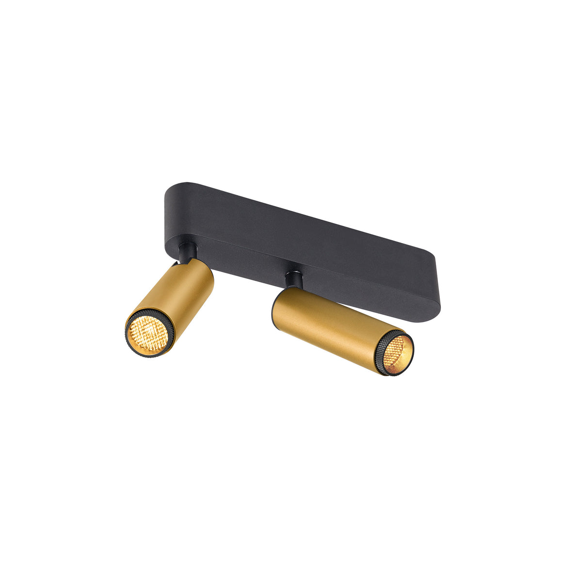 GRIP! S, Ceiling-mounted light, double, PHASE, 3000K, 21W, 29°, gold ...