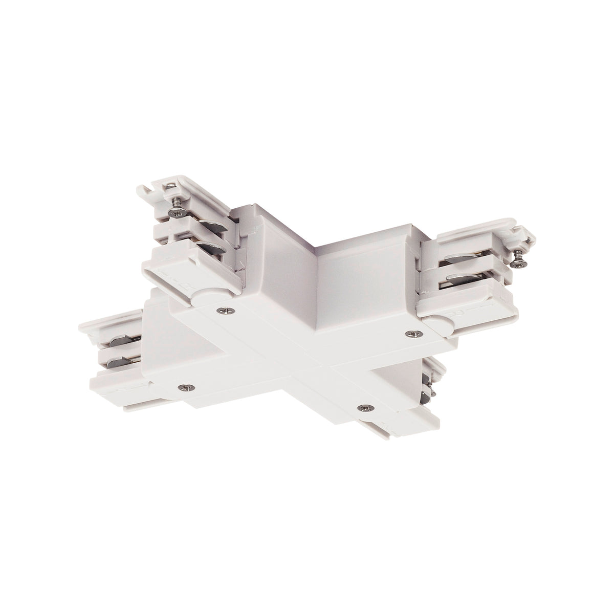 S-TRACK X-connector, PHASE, white — Intalite UK