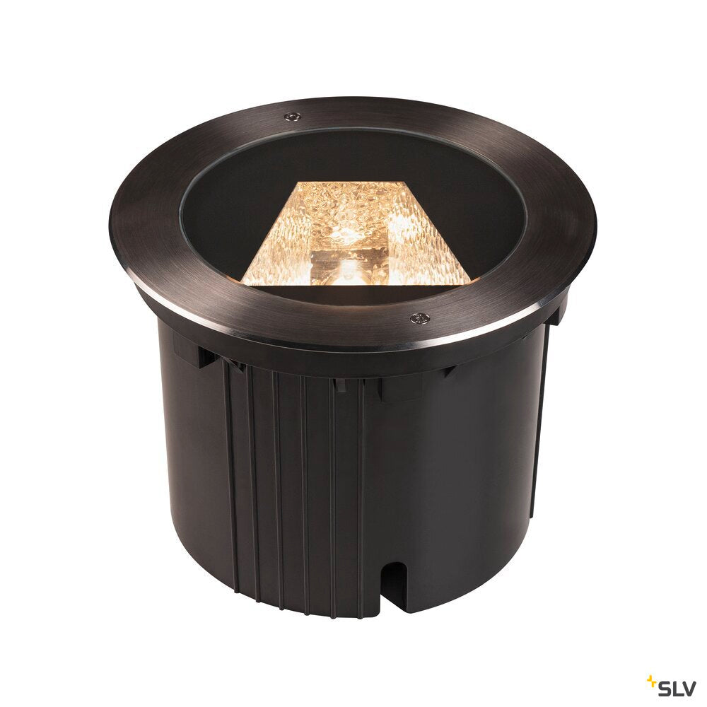 HORN MAGNA LED outdoor recessed ceiling light, black/gold, 3000K, 25 ...