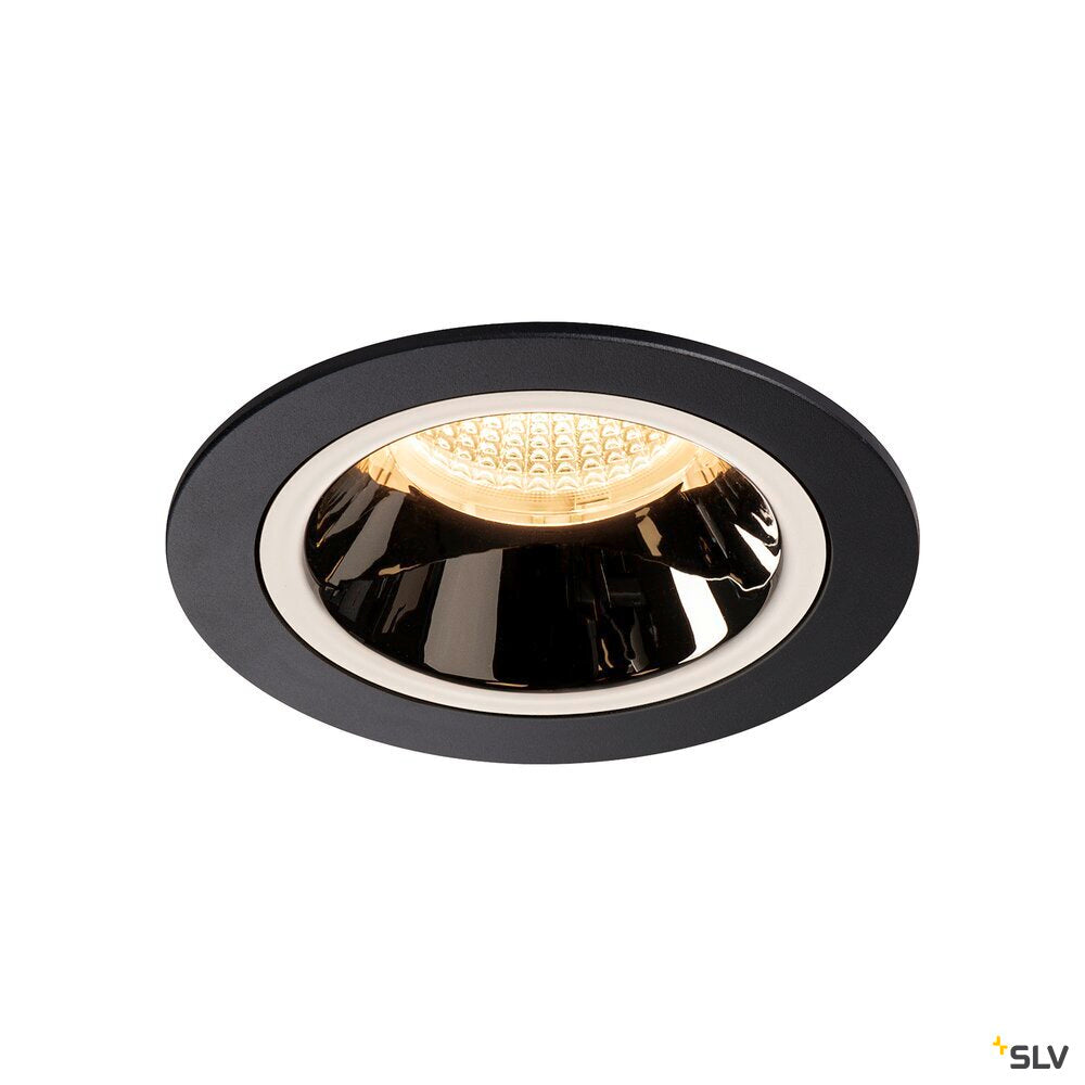 NUMINOS DL M, Indoor LED recessed ceiling light black/chrome 3000K 20 ...