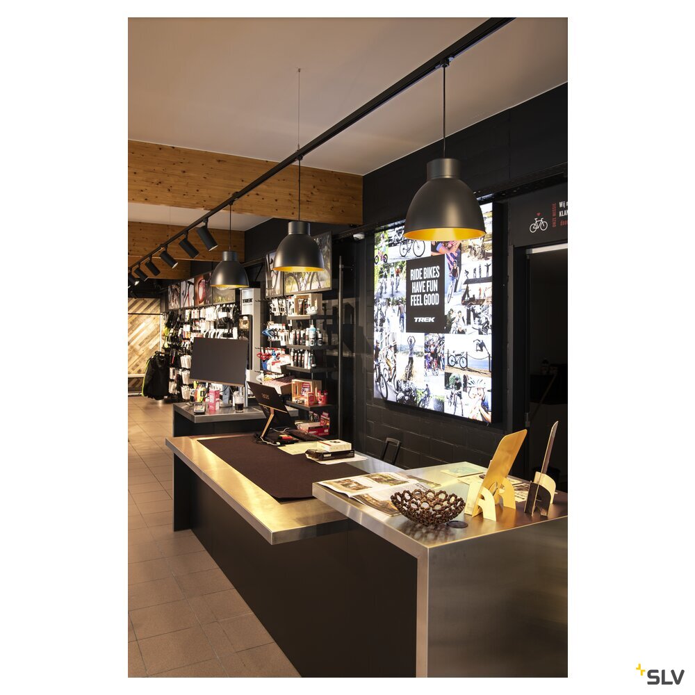 PARA DOME, Lampshade aluminium black/gold — Intalite UK