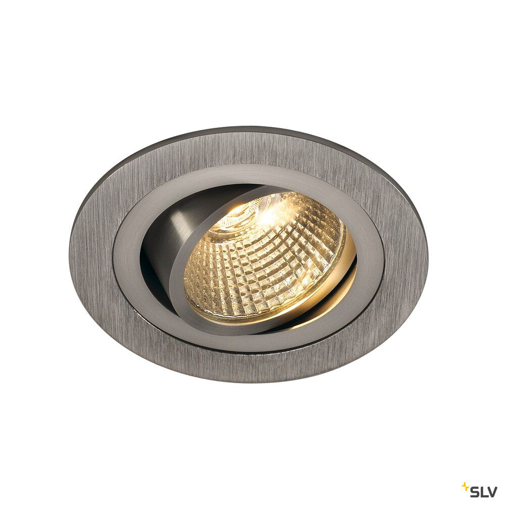NEW TRIA 1 SET recessed fitting, single-headed LED, 3000K, round, brus ...